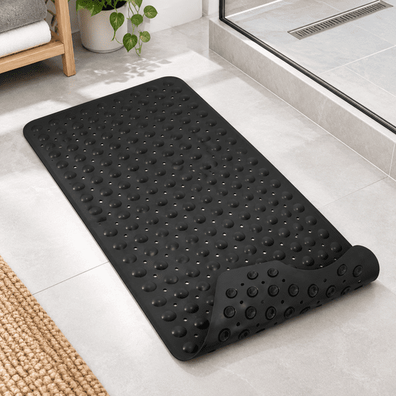 Long Bathtub Mat Non Slip 39.5 X 16 Inch Ide Shower Mats With Suction ...
