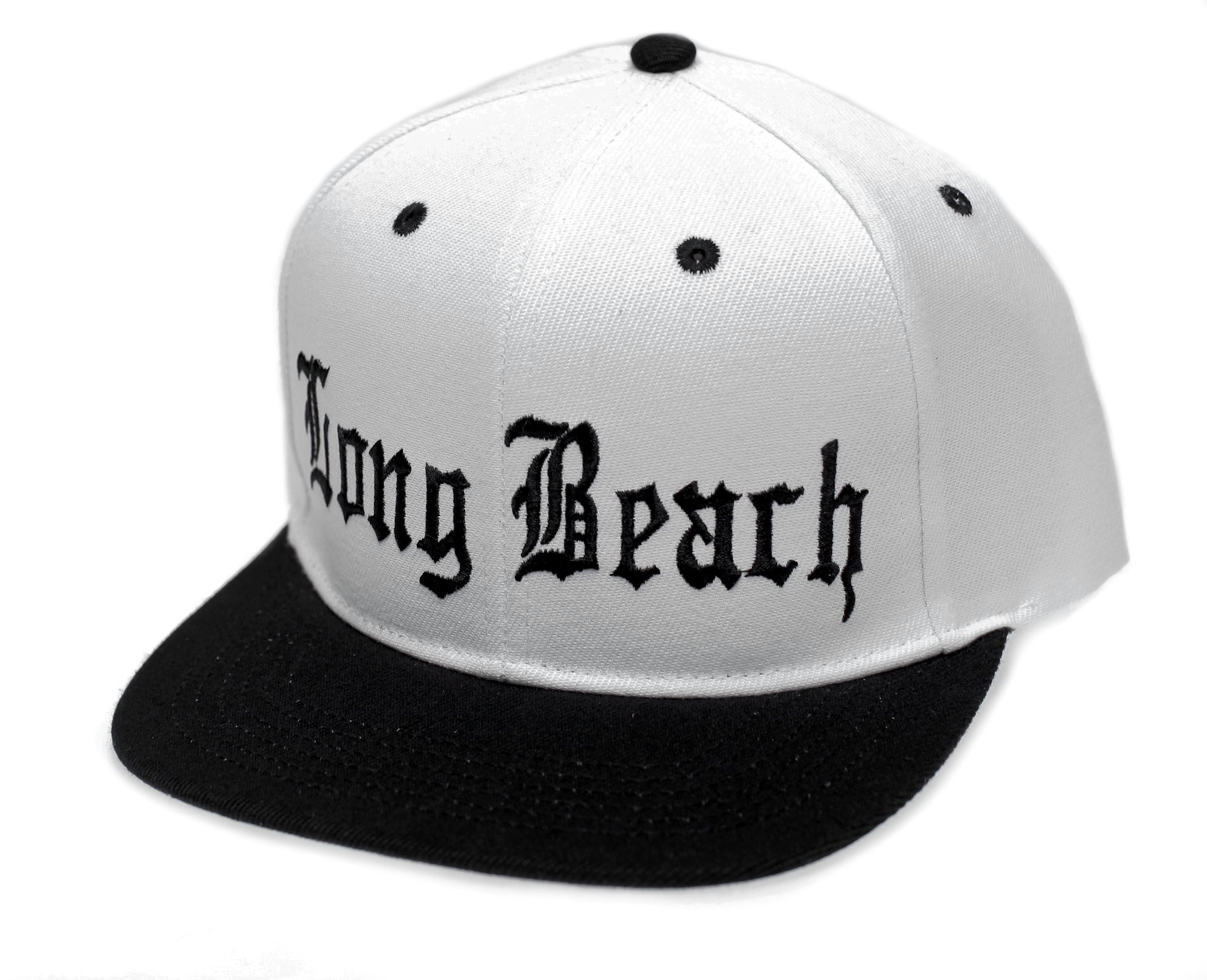 Long Beach California Hat Cap LBC Flat Brim Unisex Adult Snap Black ...