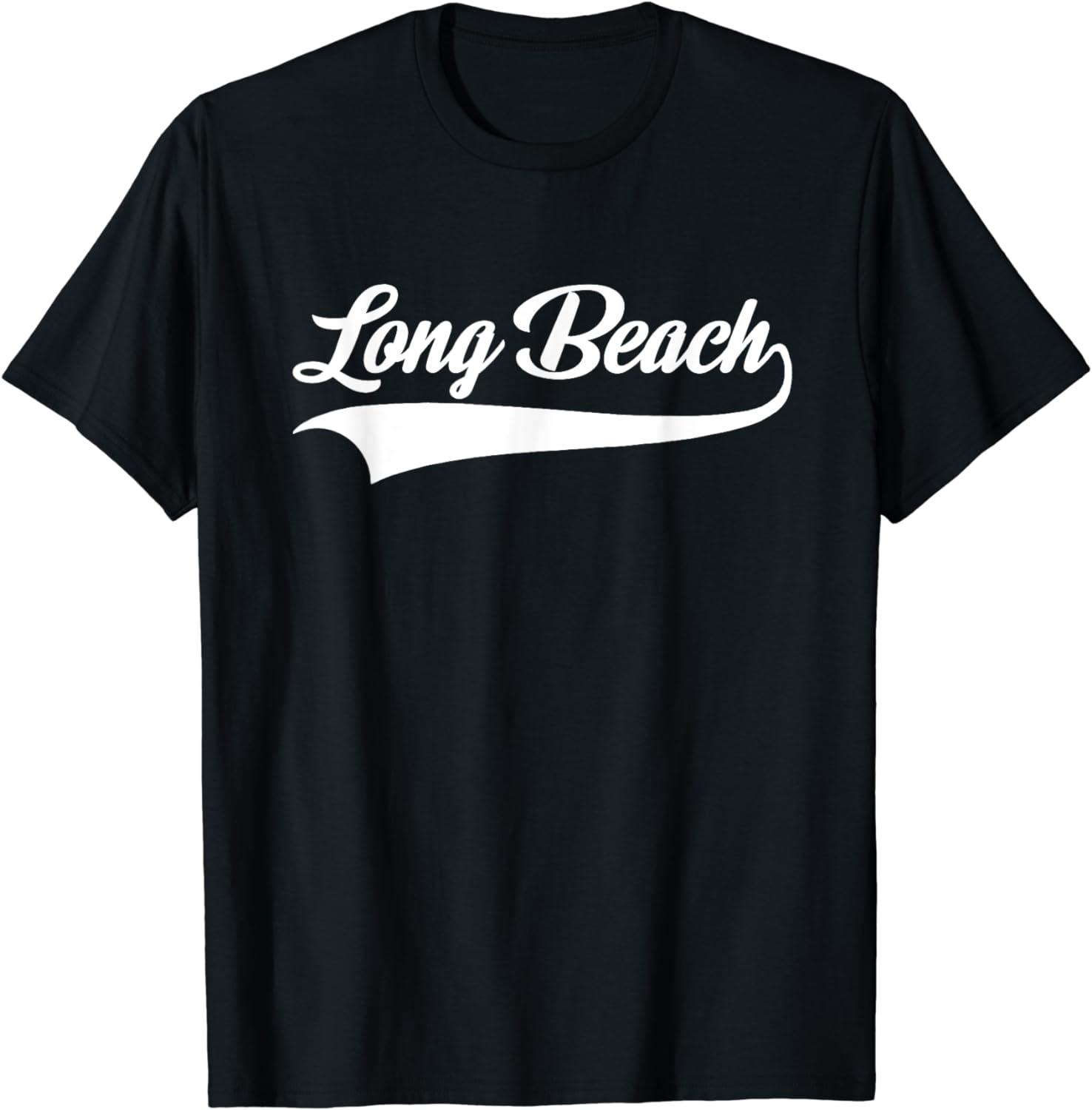 Long Beach - California - Throwback Design Print - Classic T-Shirt ...