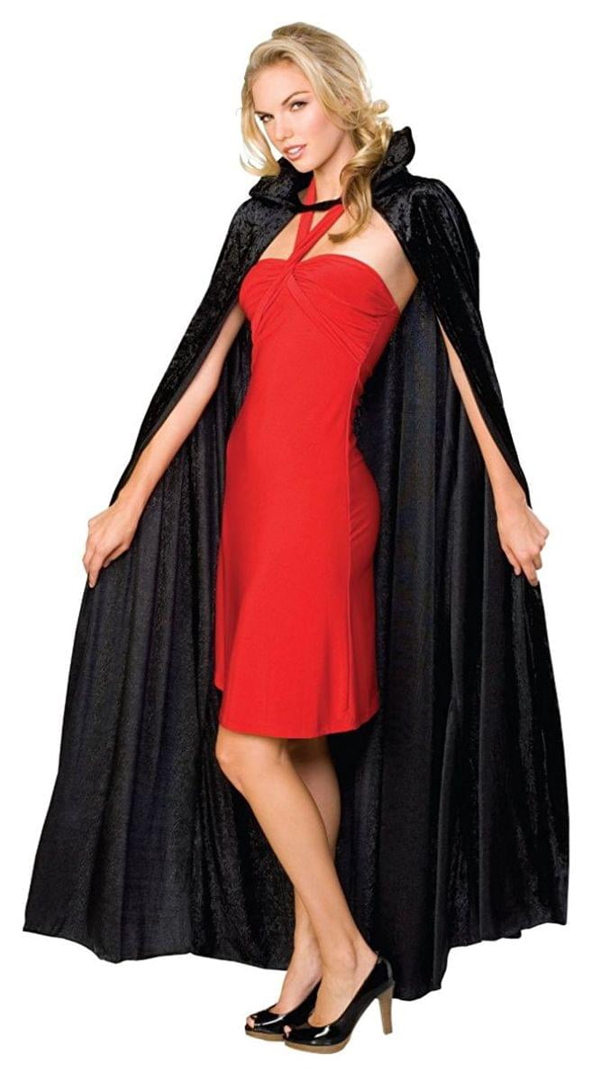 Long Black Crushed Cape - Walmart.com
