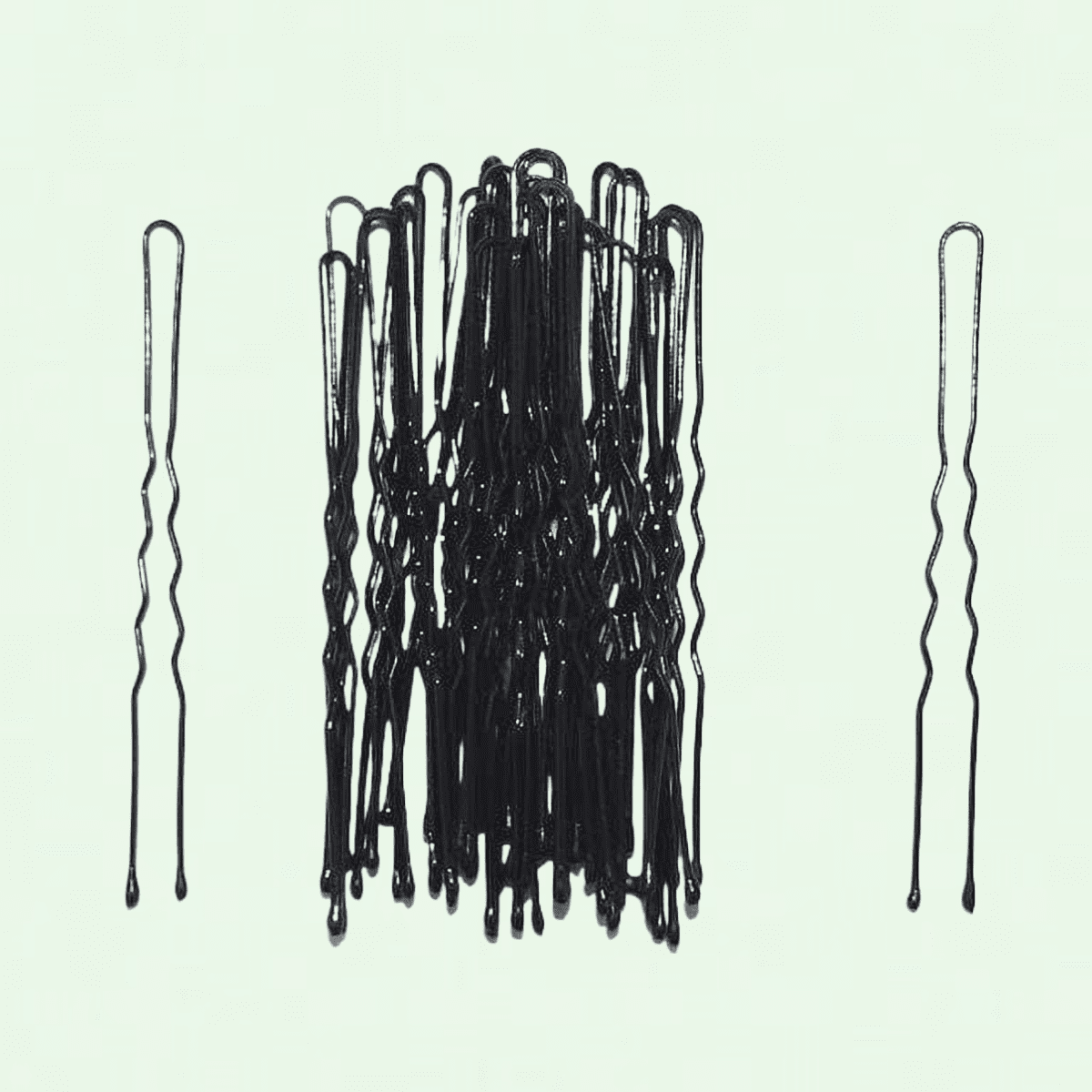 Long Black Waved Hair Pins Bobby Pins Grips, Pack of 36, 6.5cm, Hair ...