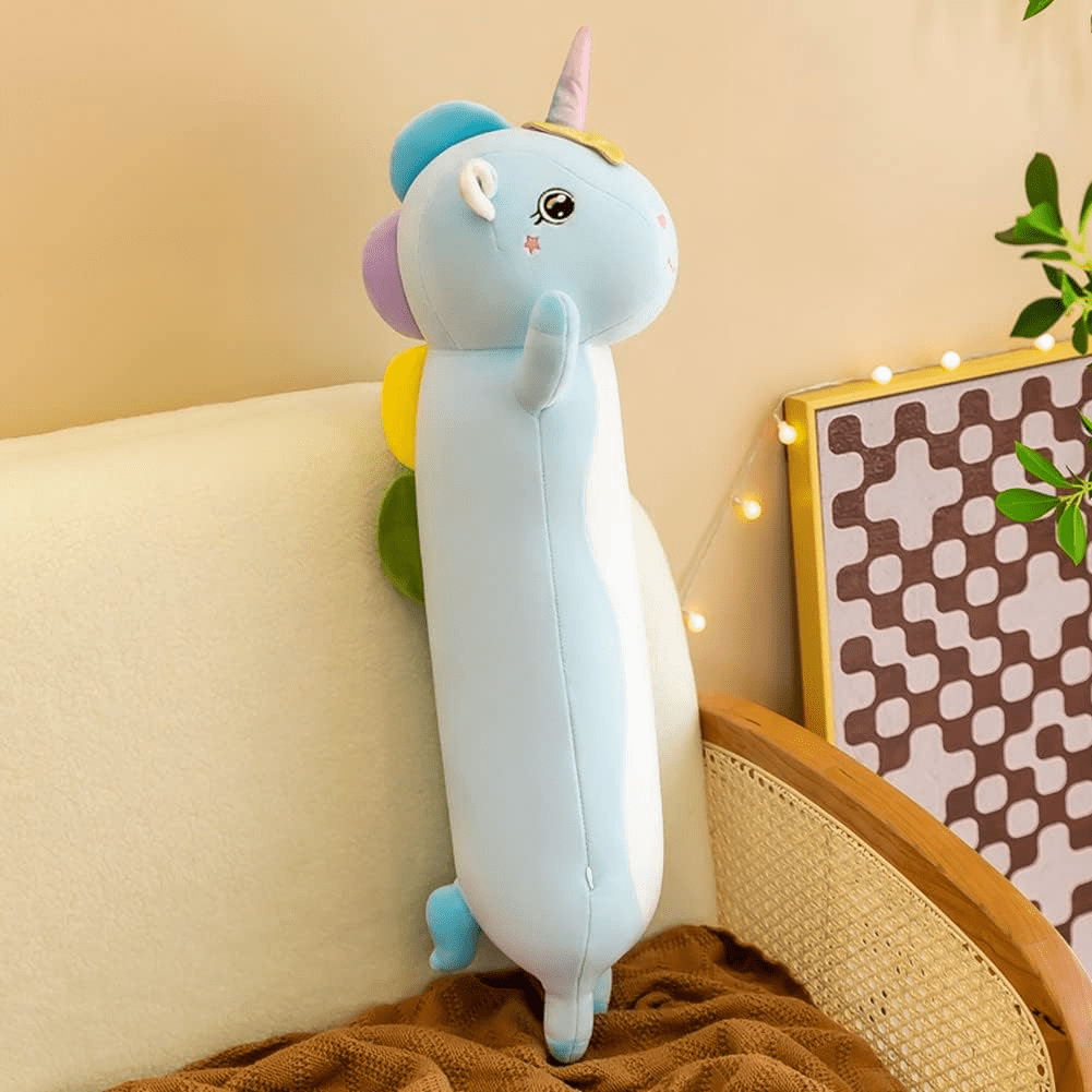 Long Blue Unicorn Plush Toy & Pillow - Walmart.com