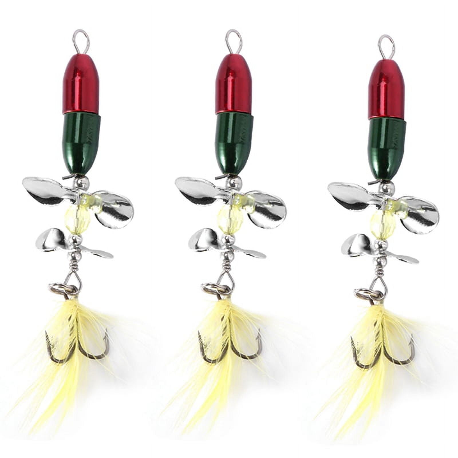 Long Casting Spinner Bait Metal Fishing Lure Double Tail Propeller ...