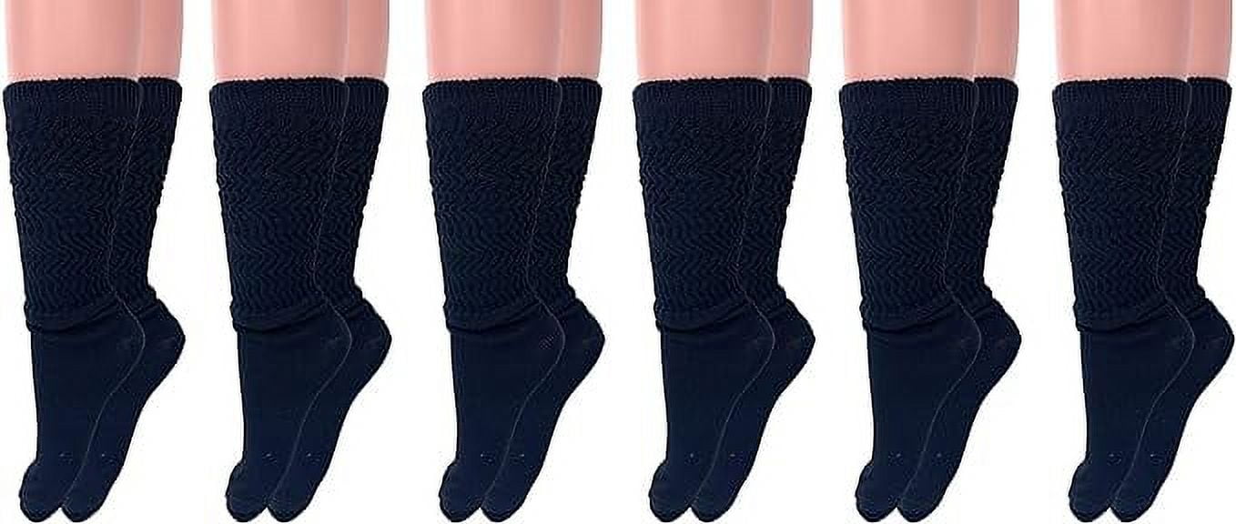 Long Cotton Lightweight Slouch Socks for Women Shoe Size 5 to 10 6 ...