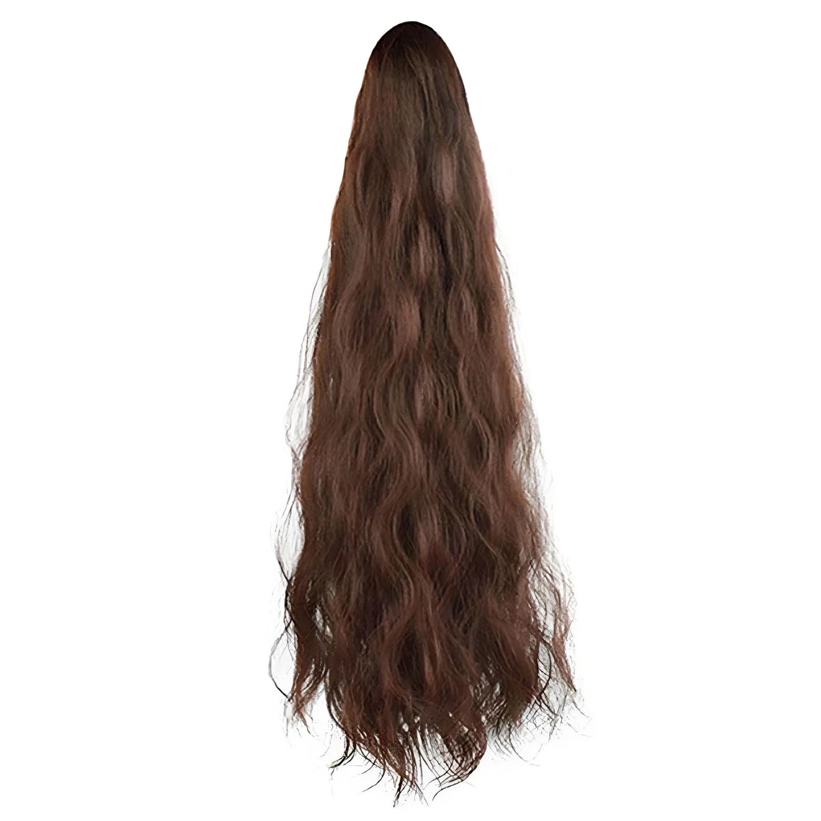 Long Curls Clip In Ponytail Hairpiece Synthetic Hair Extension With ...