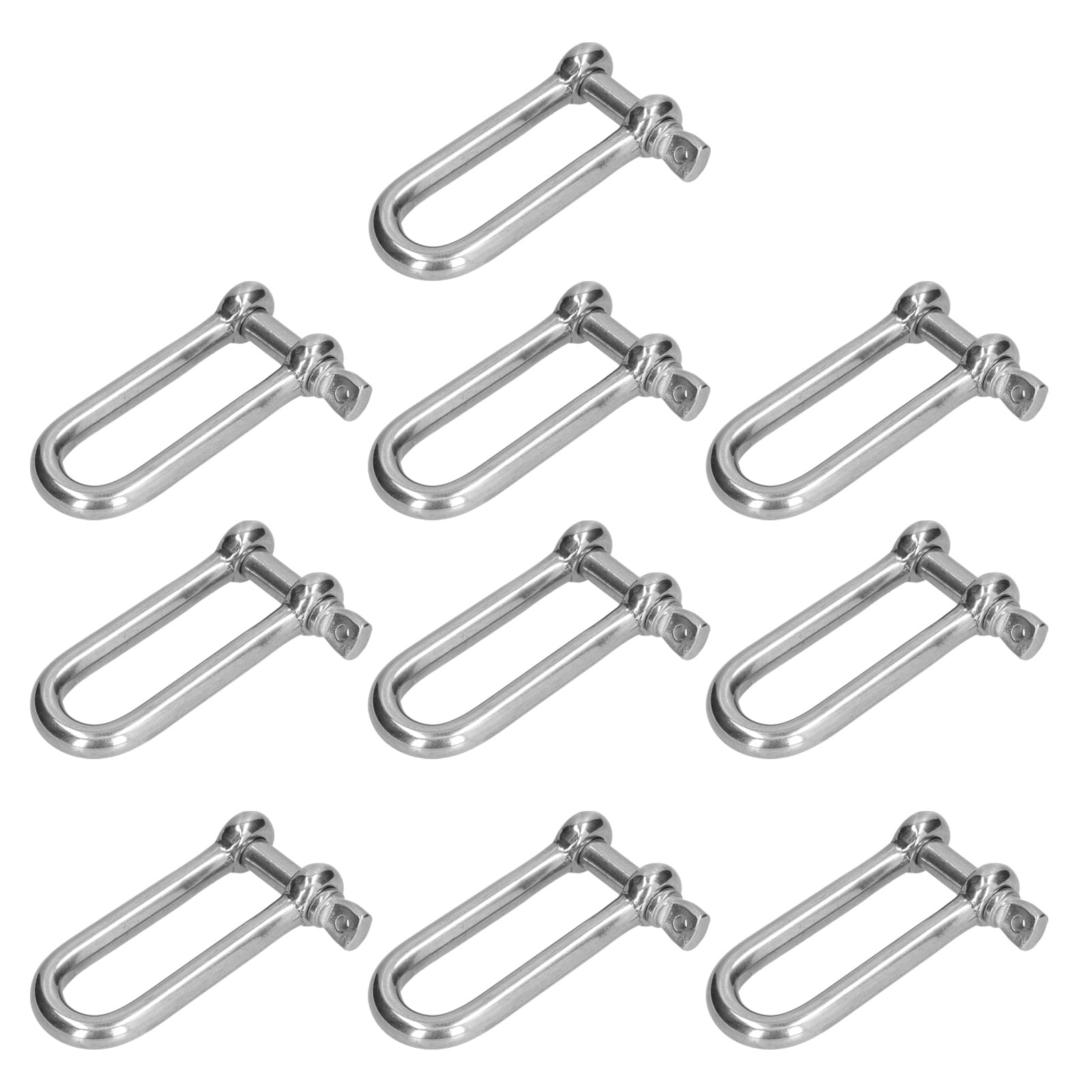 Long D Shackle 304 Stainless Steel Straight Anchor Screw Pin Chain Wire ...