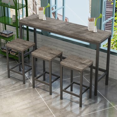 Summit 3-Pc Pub Table Set, 28" Table and 2 Stools - Walmart.com