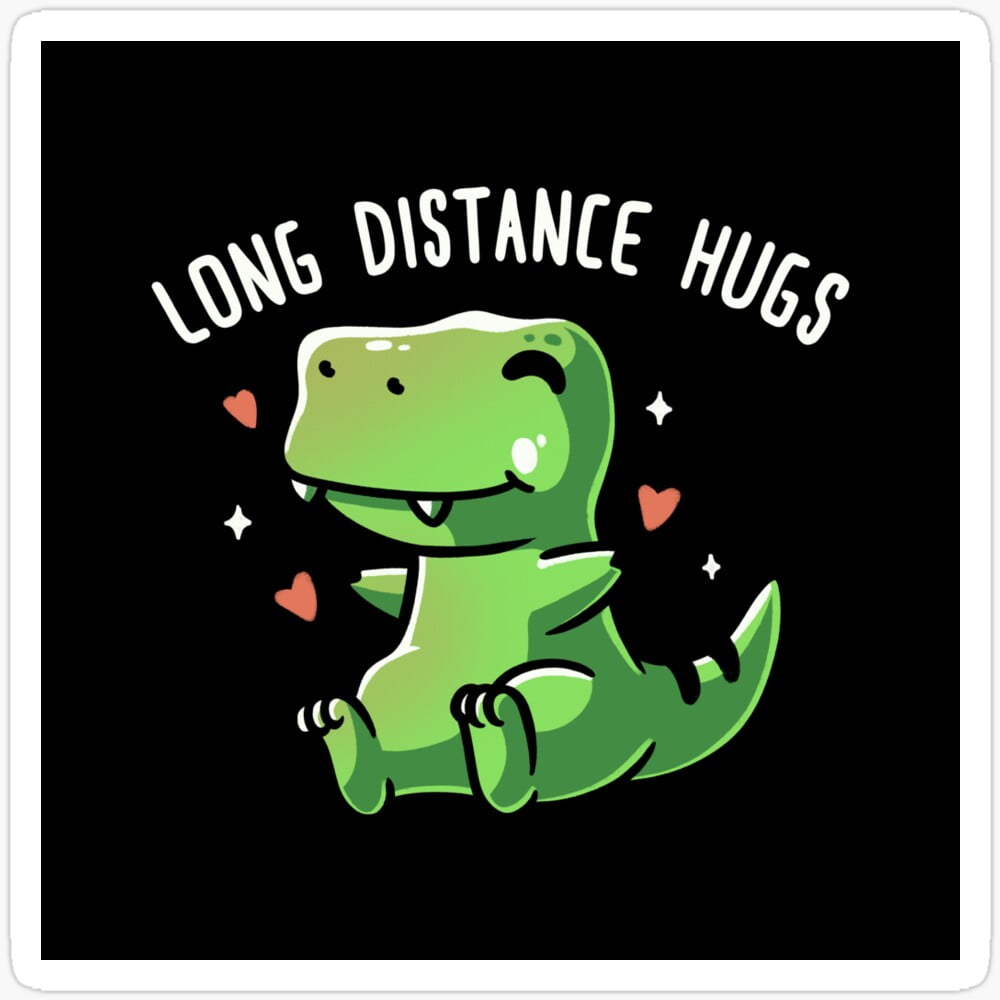 Long Distance Hugs Sticker Phone Decal Water Bottle Stickers Car Decals ...