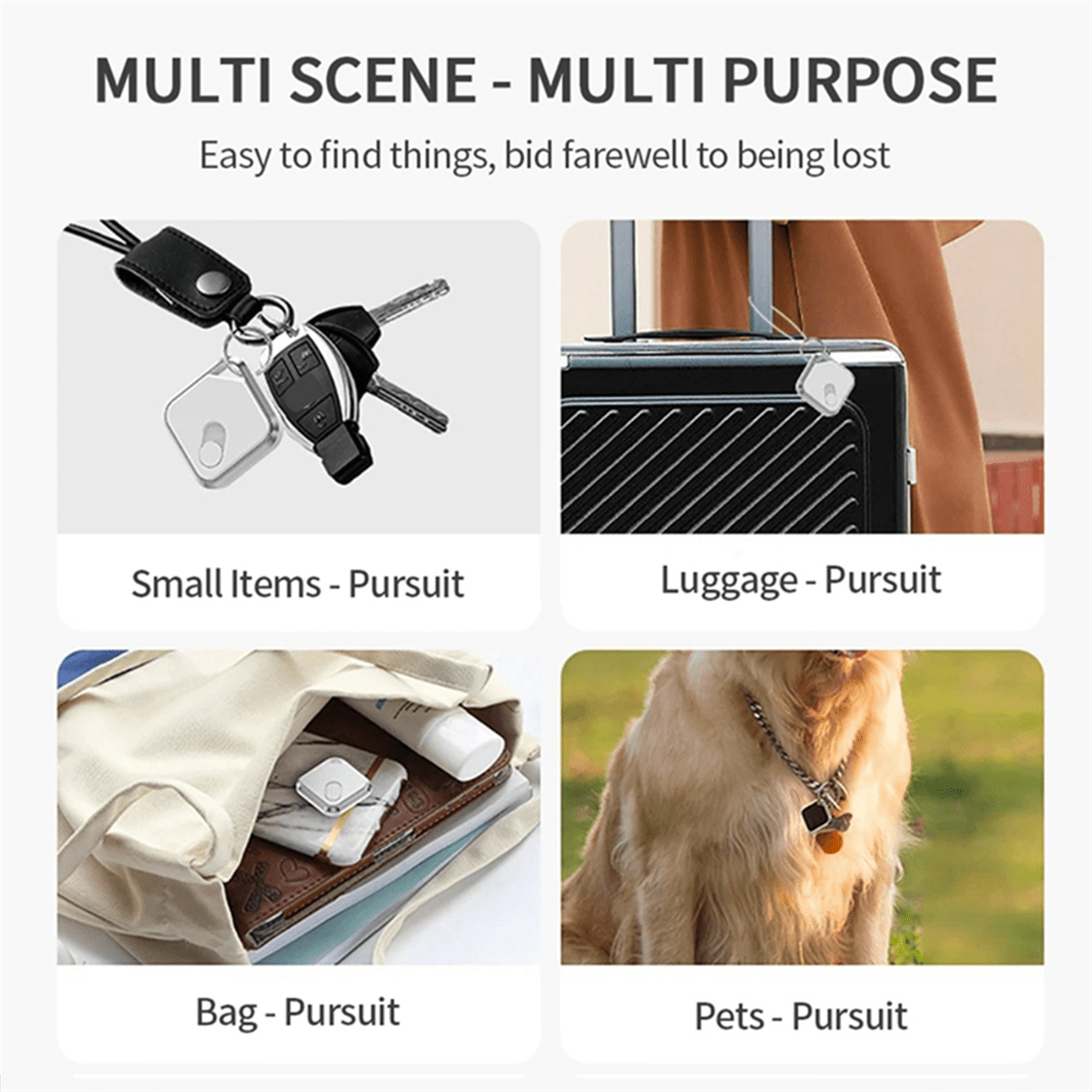 Long Distance Smart Tag GPS Tracker for Air Tag Keys Finder Bike Anti ...