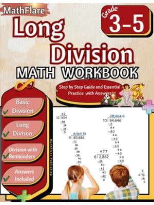 Long Division Math Workbook 3rd to 5th Grade : Division Workbook 3-5 ...
