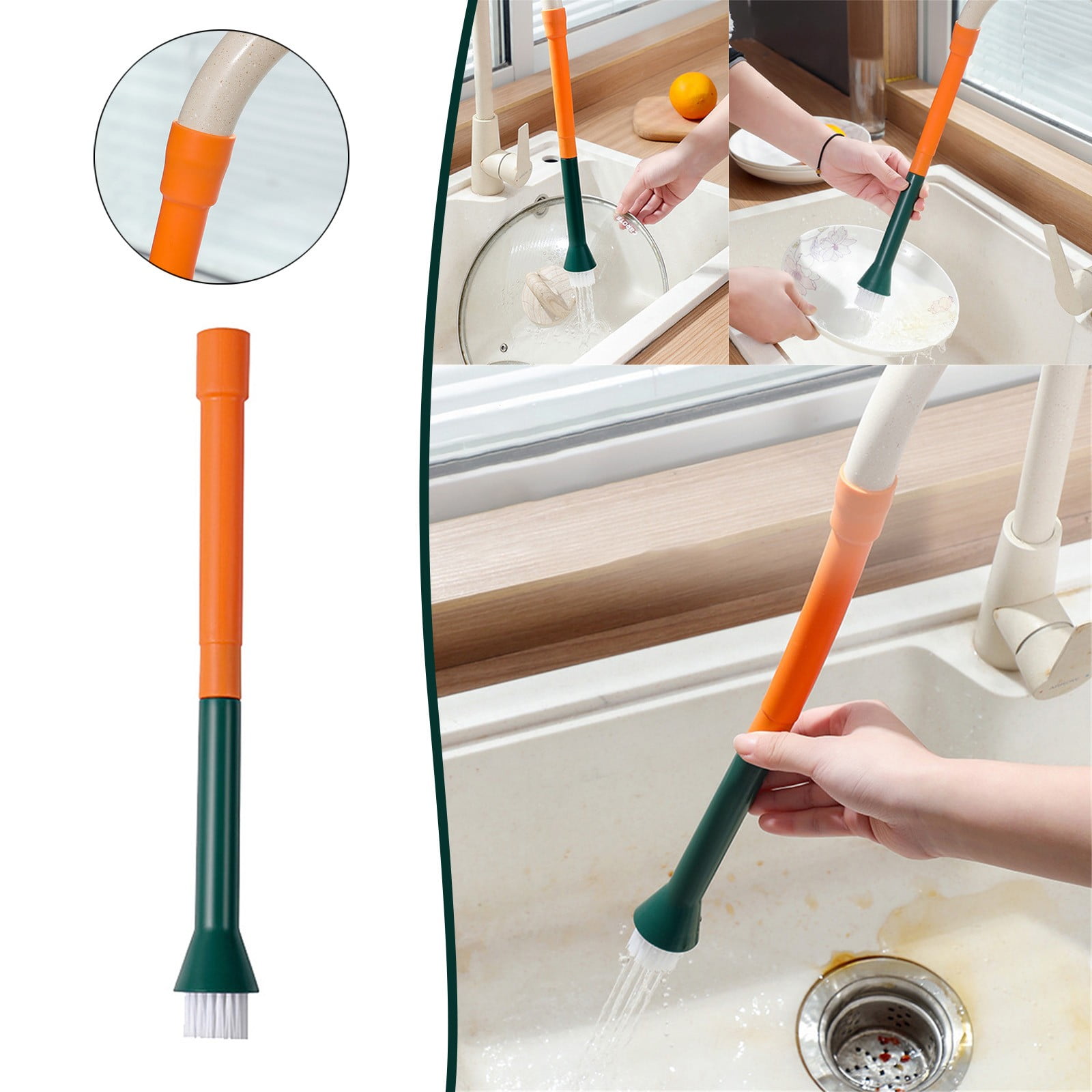 Long Drain Cleaning Brush Super Flexible Cleaning Tool Drain Blockage ...