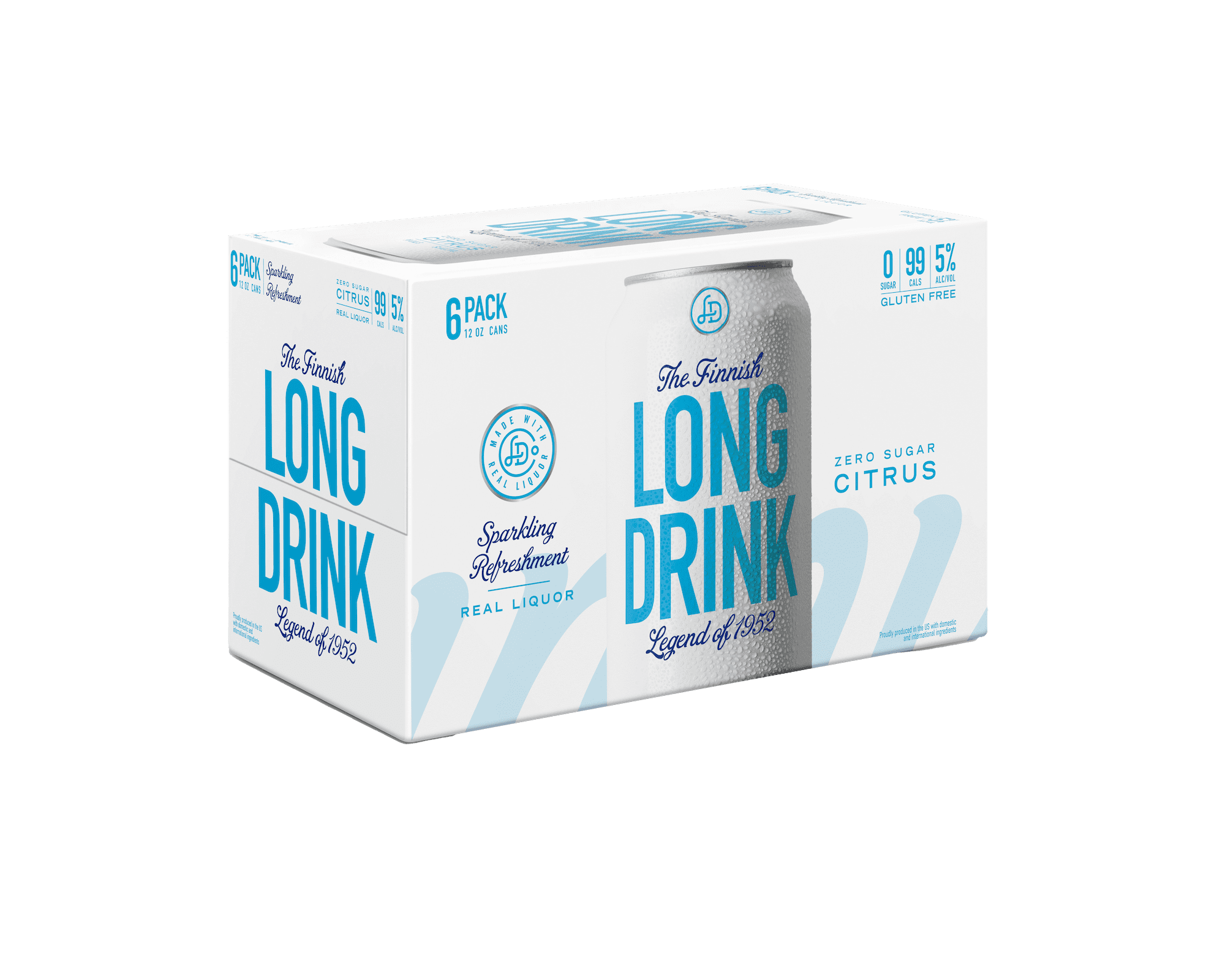 The Finnish Long Drink Citrus/Peach/Pineapple Gin Variety Pack 12 - 12 ...