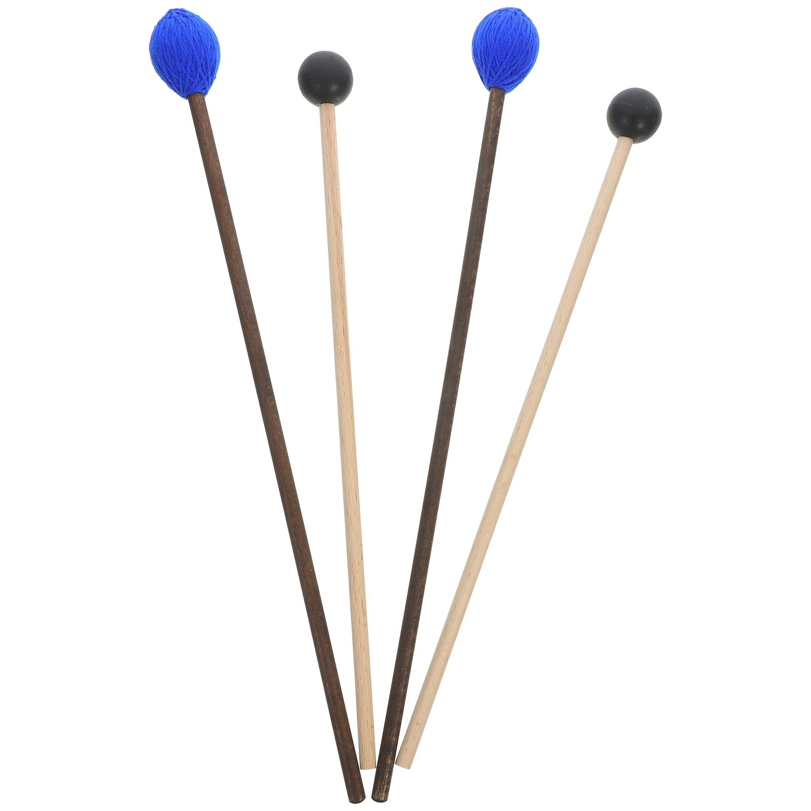 HOMEMAXS 2 Pairs Tongue Drum Mallets Maple Wood Assorted Color ...