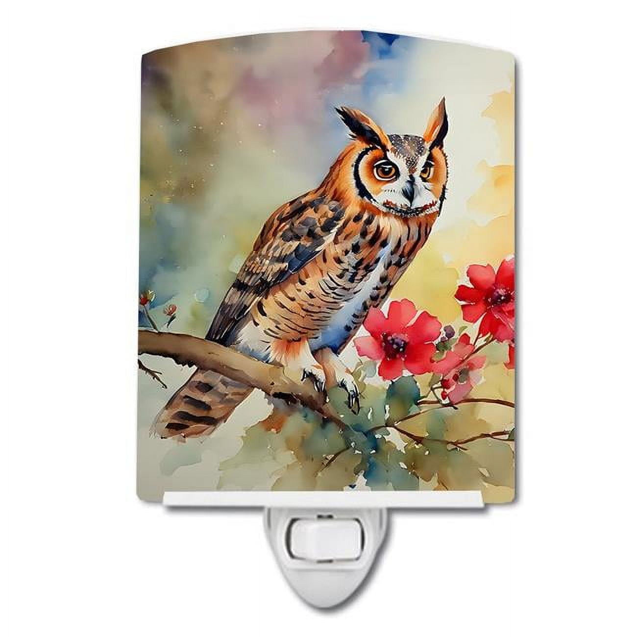 Long-Eared Owl Ceramic Night Light 4 in x 6 in - Walmart.com