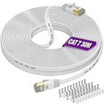 Long Ethernet Cable 30m, Cat 7 High Speed Flat Internet Cable 30 Meters ...