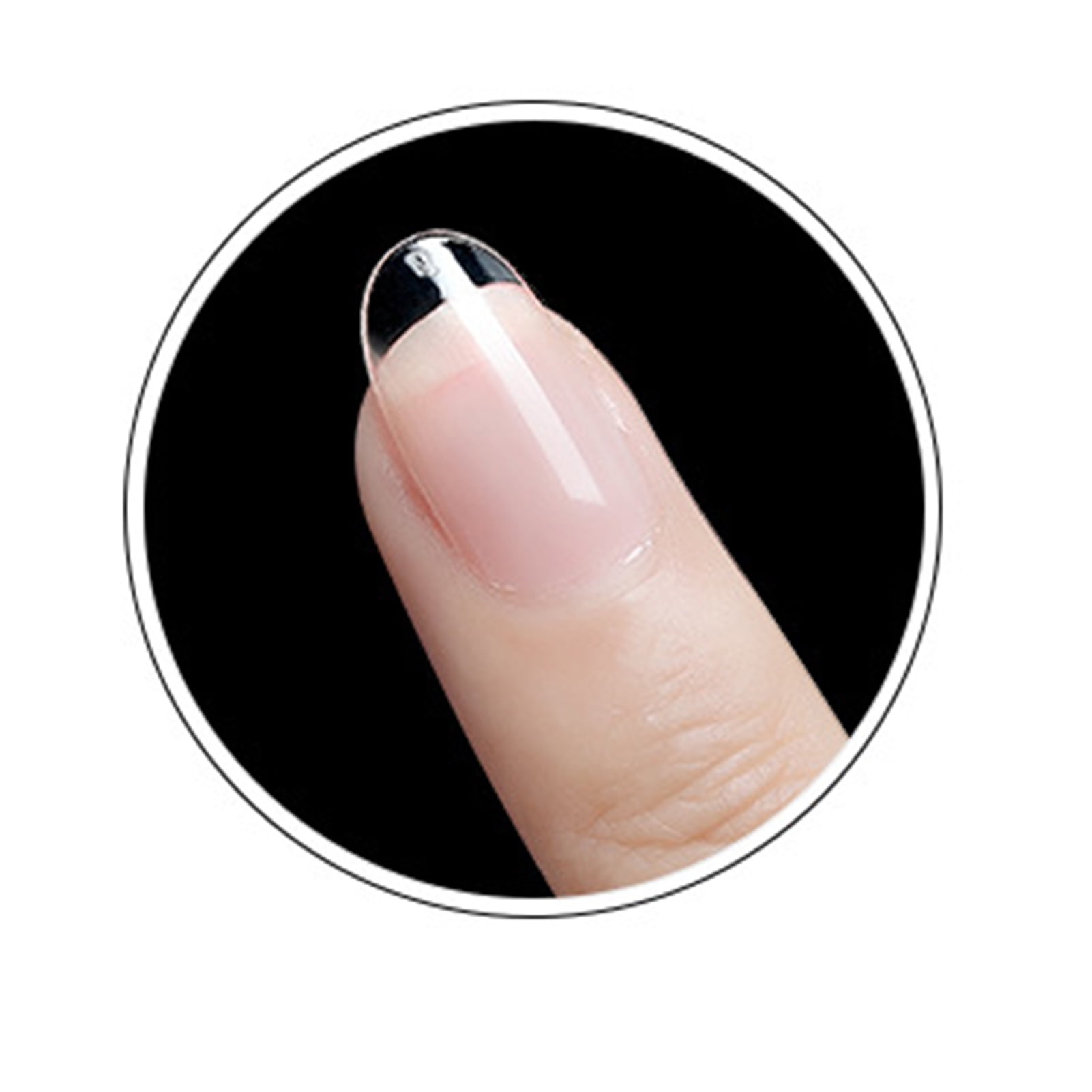 Long Fake Nails - Clear Acrylic Nails Coffin Shaped Ballerina Nails ...