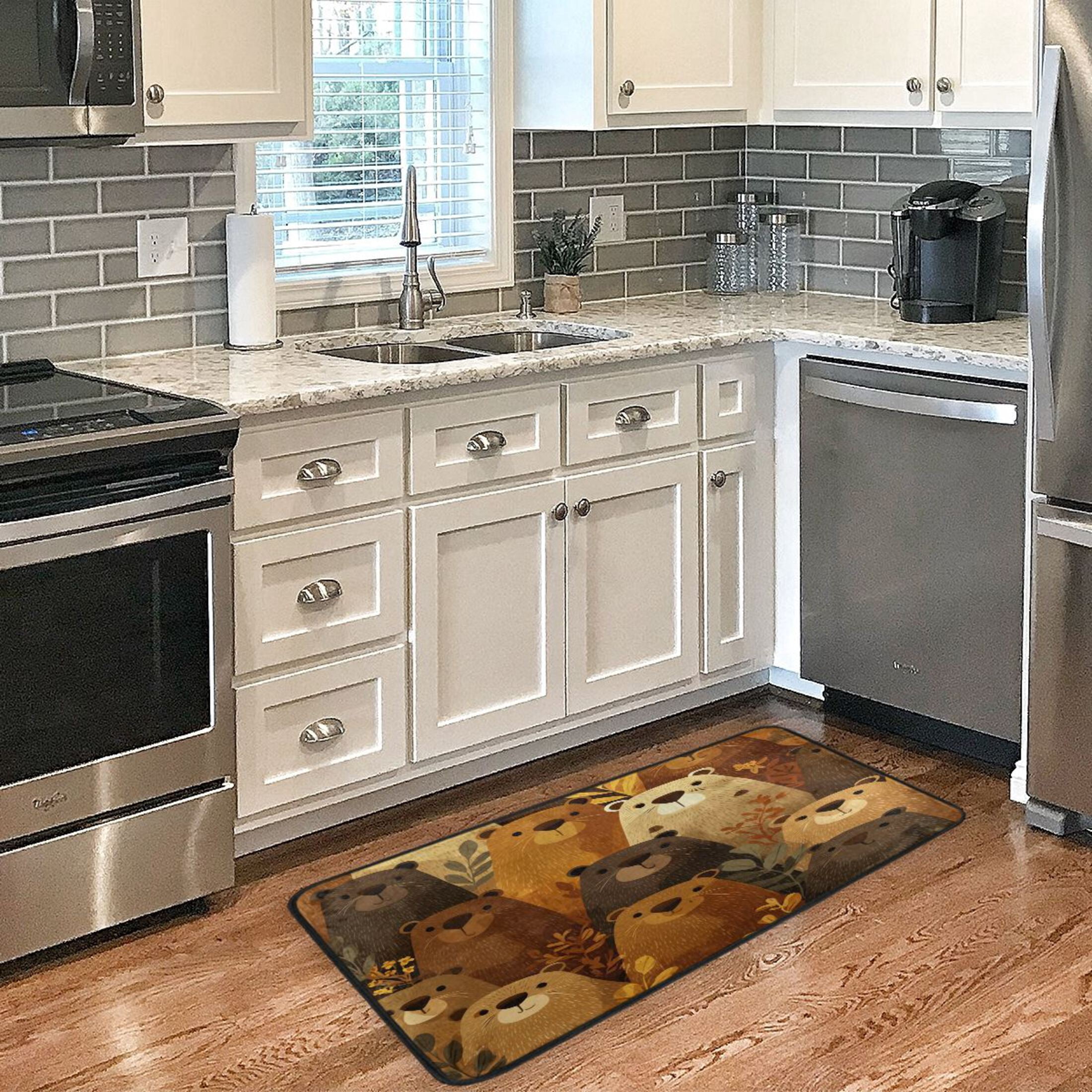 Long Floor Mat 39x20Inch Kitchen Mat Bathroom Mat Living Room Mat ...