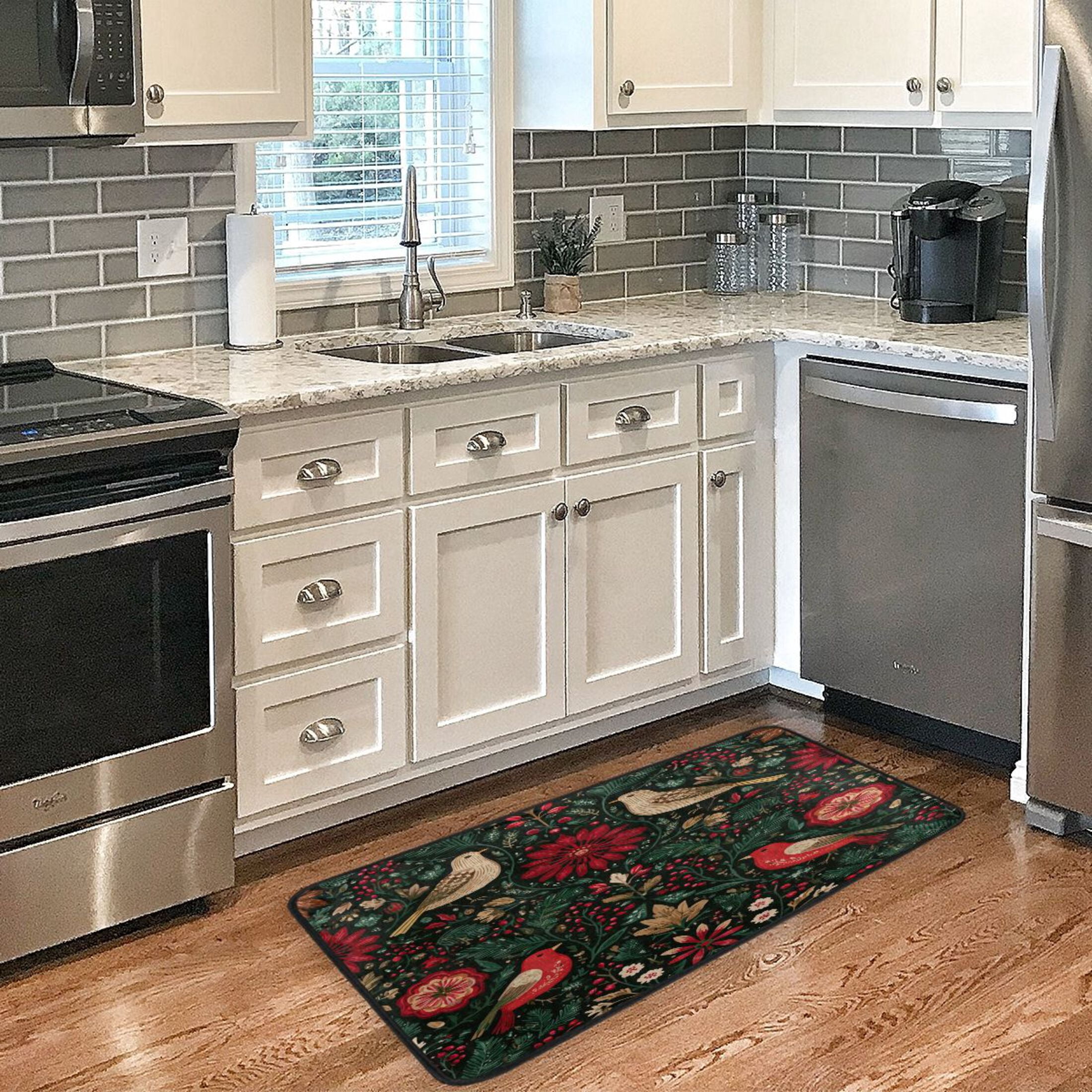 Long Floor Mat 39x20Inch Kitchen Mat Bathroom Mat Living Room Mat ...