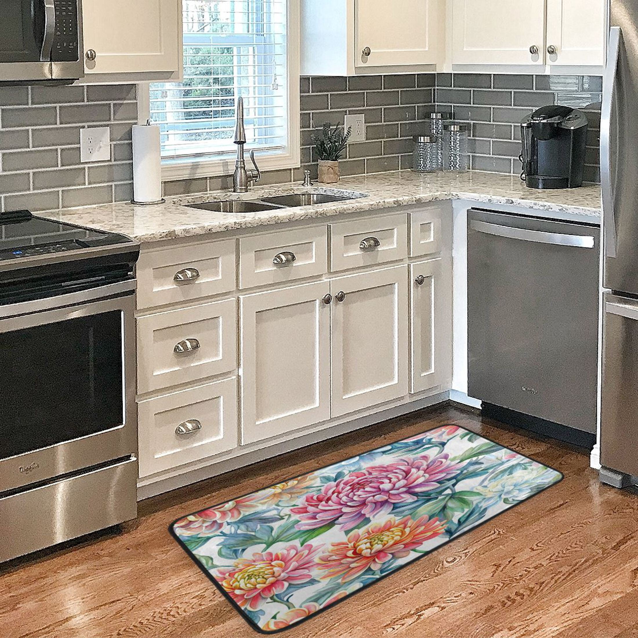 Long Floor Mat 39x20Inch Kitchen Mat Bathroom Mat Living Room Mat ...