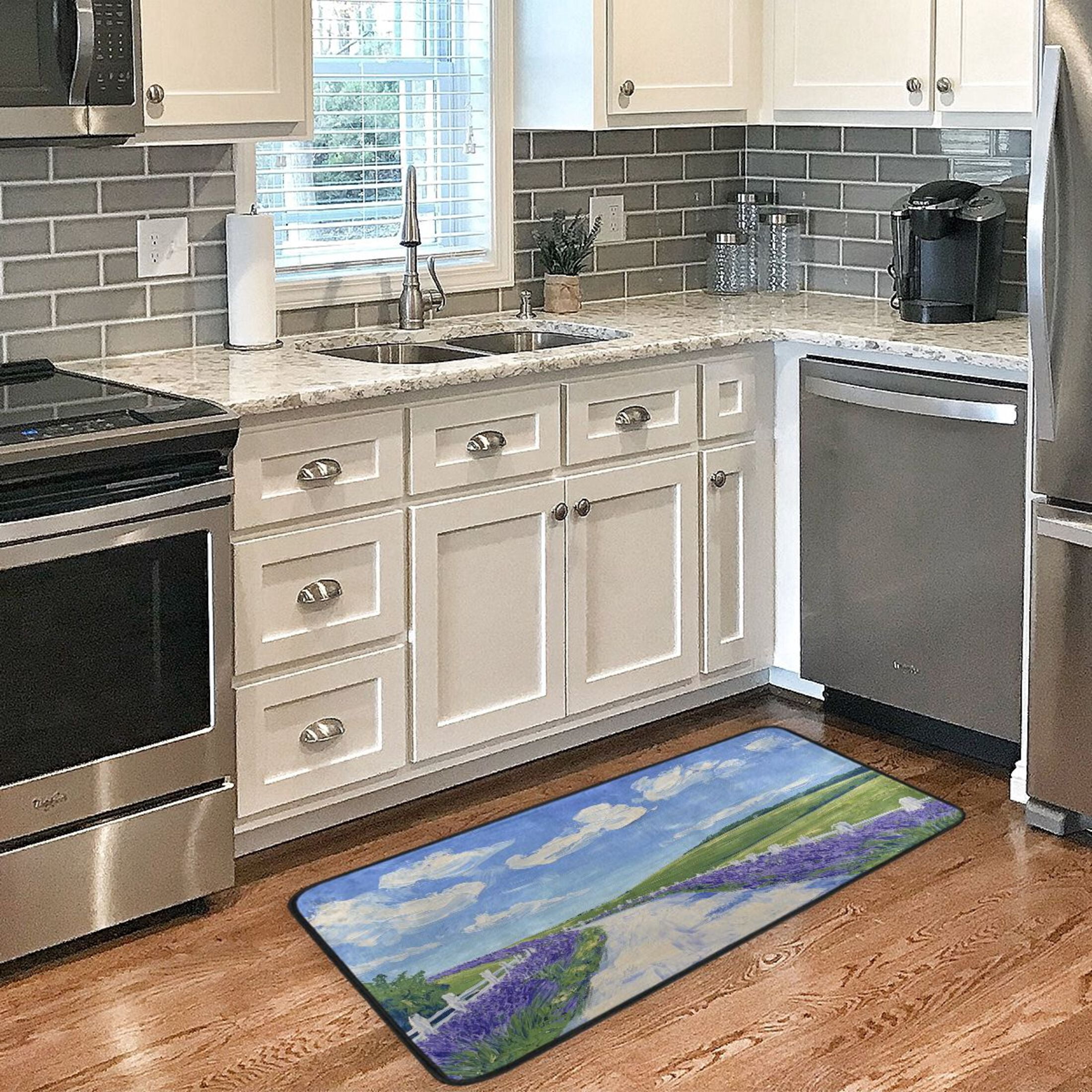Long Floor Mat 39x20Inch Kitchen Mat Bathroom Mat Living Room Mat ...
