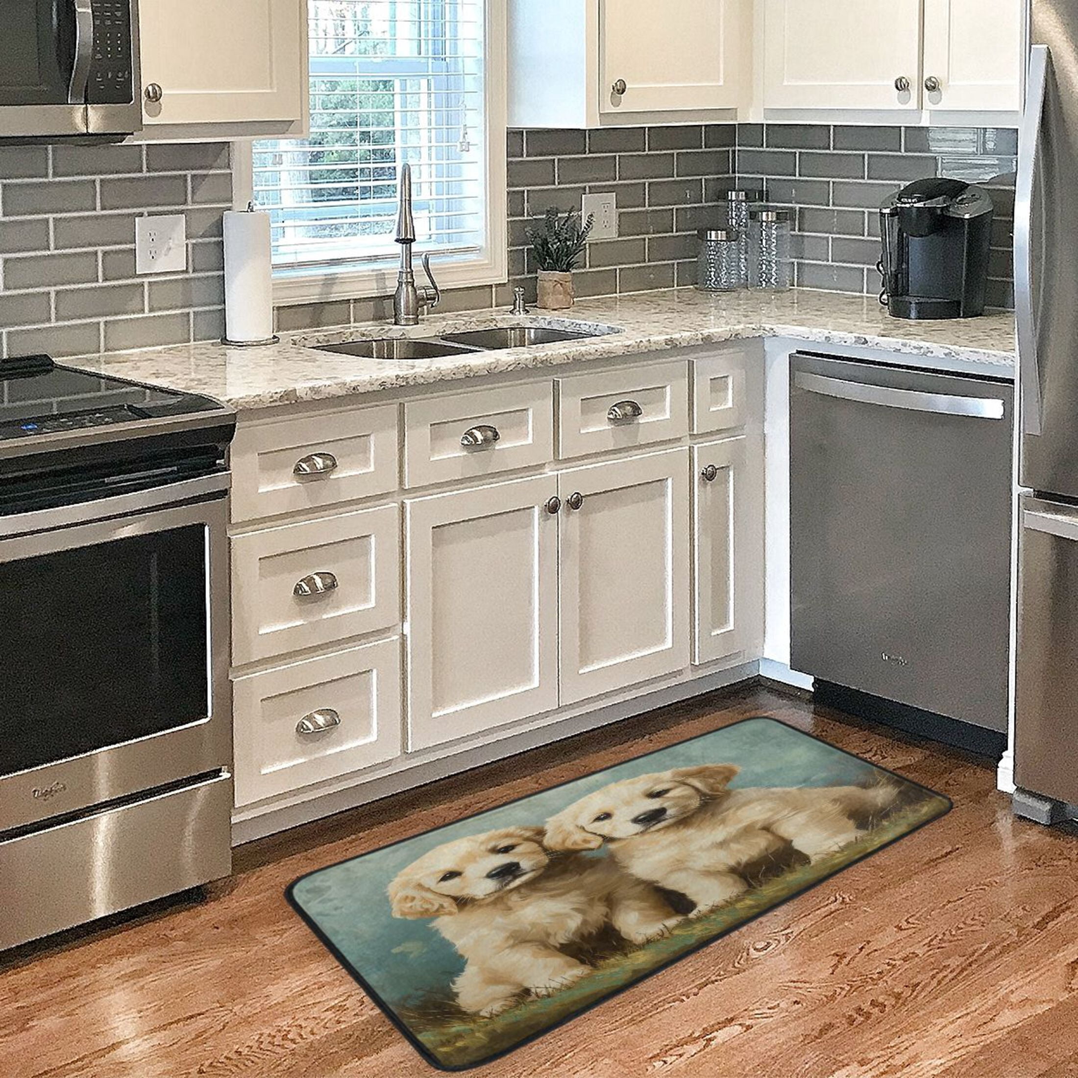 Long Floor Mat 39x20Inch Kitchen Mat Bathroom Mat Living Room Mat ...