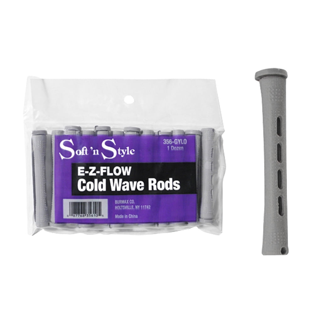 Long Grey - Soft 'N Style Salon E-Z Flow Cold Wave 12 Rods - HC-356GYLO ...