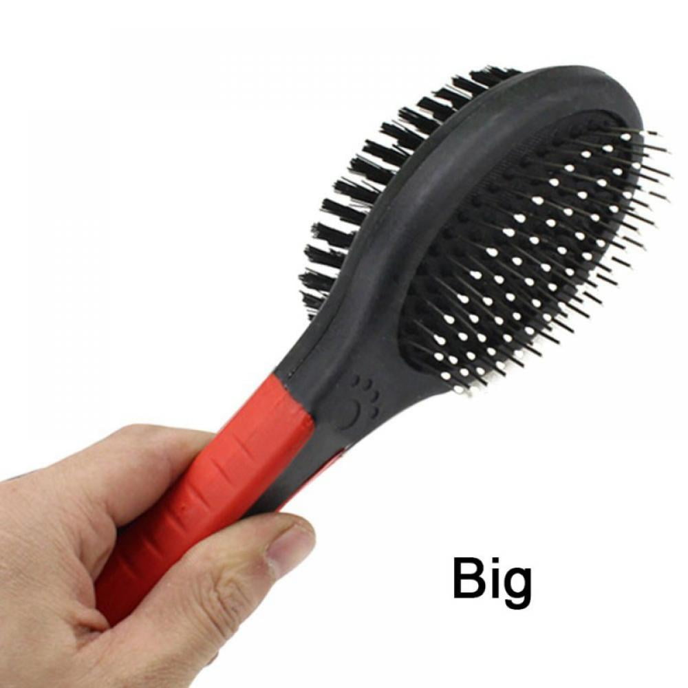Long Hair Dog Detangling Brush - Pet Grooming Comb for Short, Medium ...