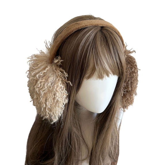 Long Haired Earmuffs For Women And Girls, Soft Fleece Lining ...