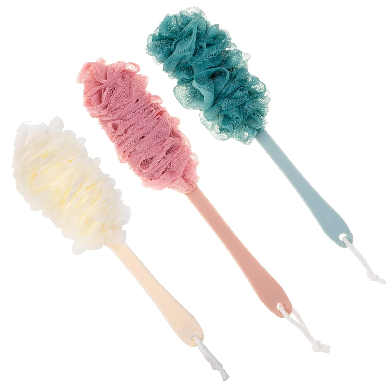 Long Handle Back Scrubber, Exfoliating Loofah Back Scrubber for Men and ...