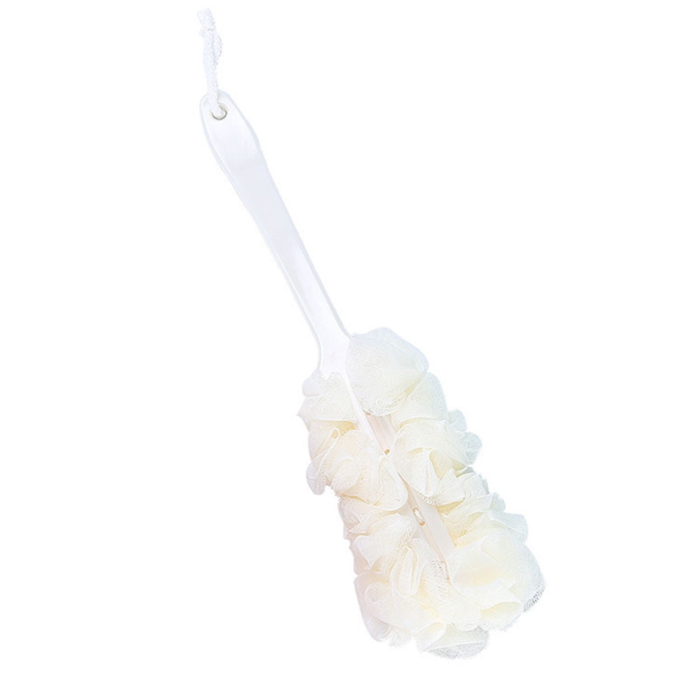 Long Handle Bath Brush - Soft Mesh Shower Sponge for Body & Back ...