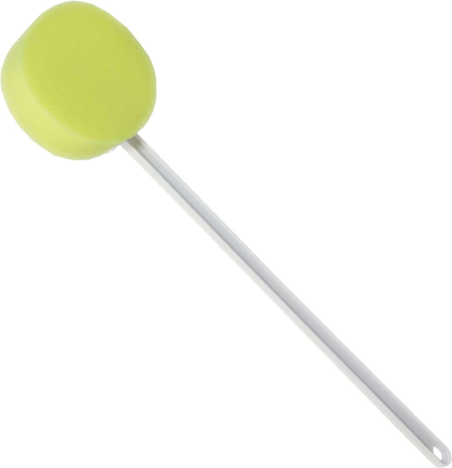 Long Handle Bath Sponge – 18" Extra Long Handle, 5" x 2” Soft Yellow ...