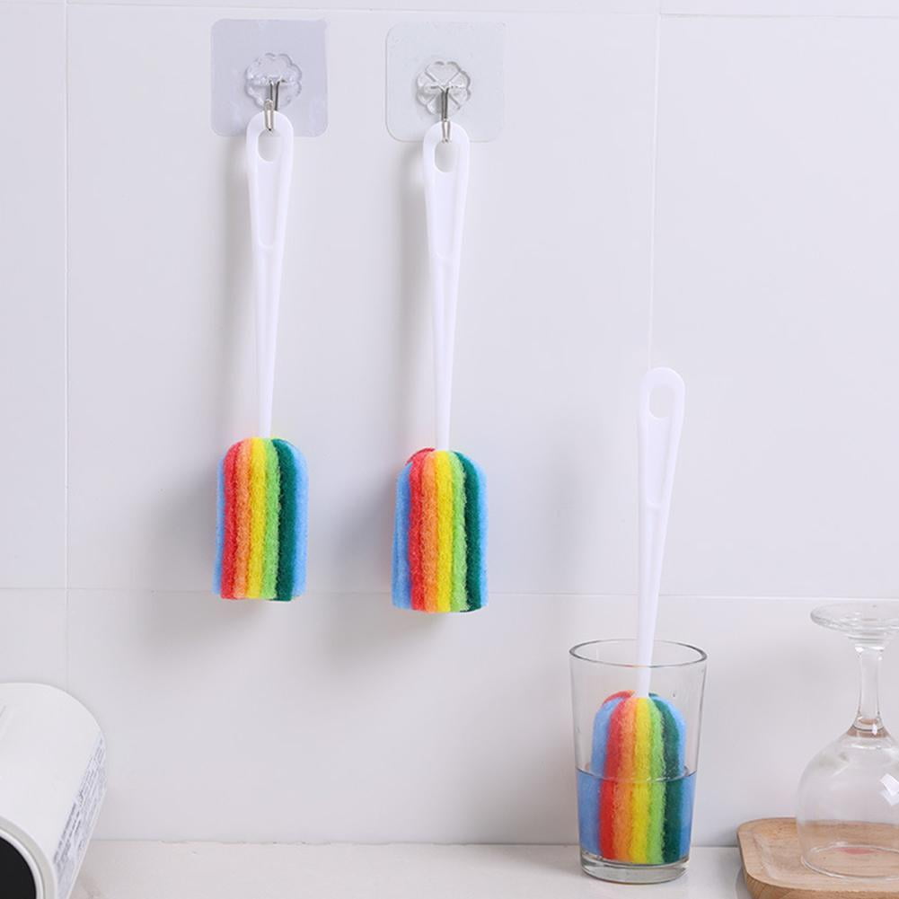 Long Handle Bottle Cleaning Brush, 9.7 in Sponge Head, Effortlessly ...