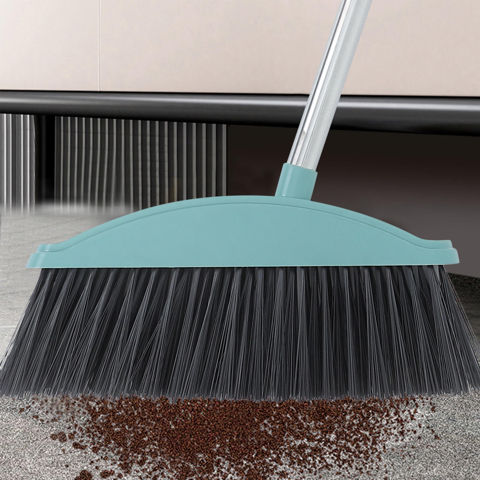 Long Handle Broom for Floor Cleaning Outdoor Broom with Large Angle for Efficient Sweeping for ...