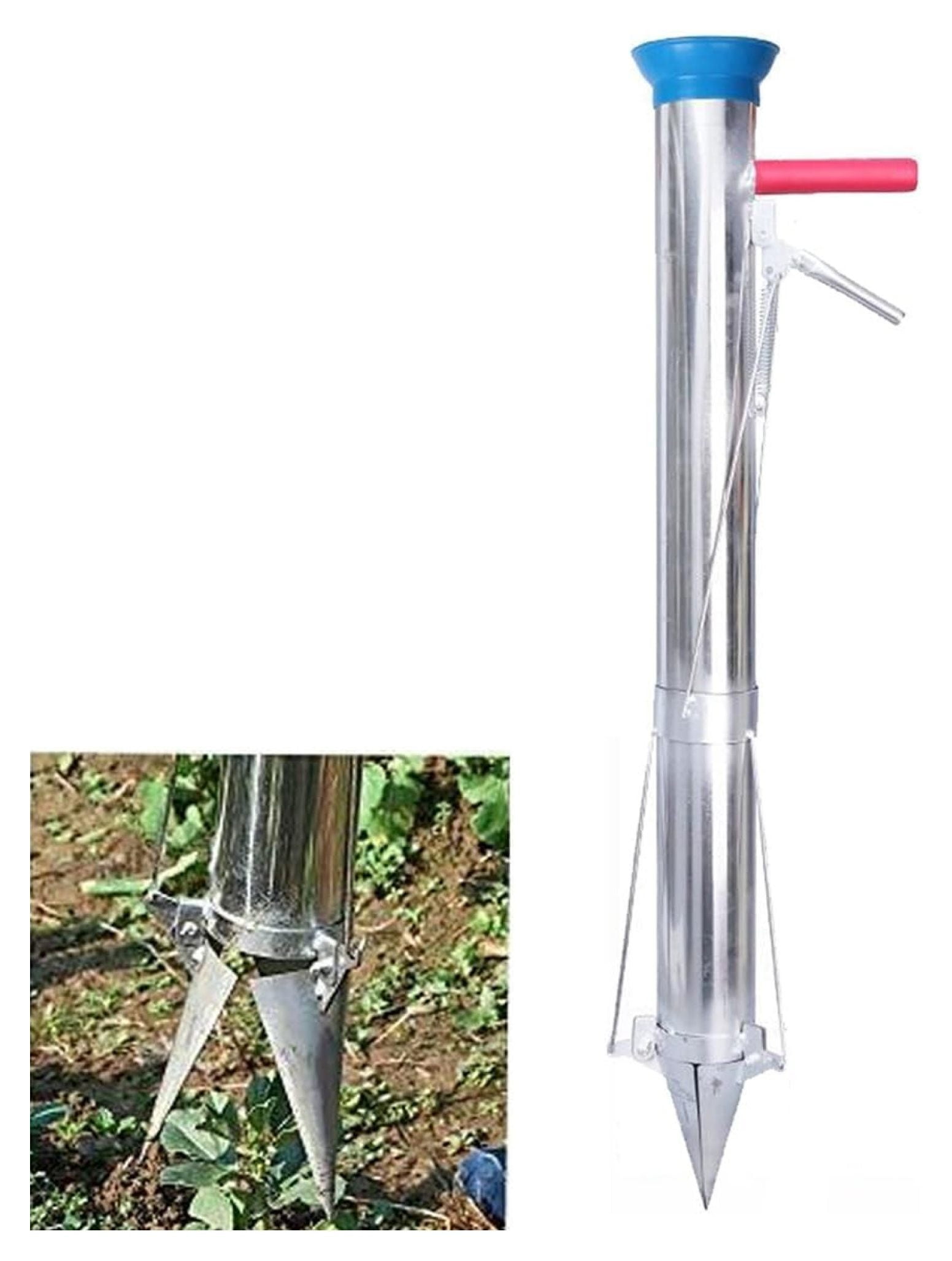 Long Handle Bulb Planter Tool, Long Handle Bulb Transplanter, Stainless ...