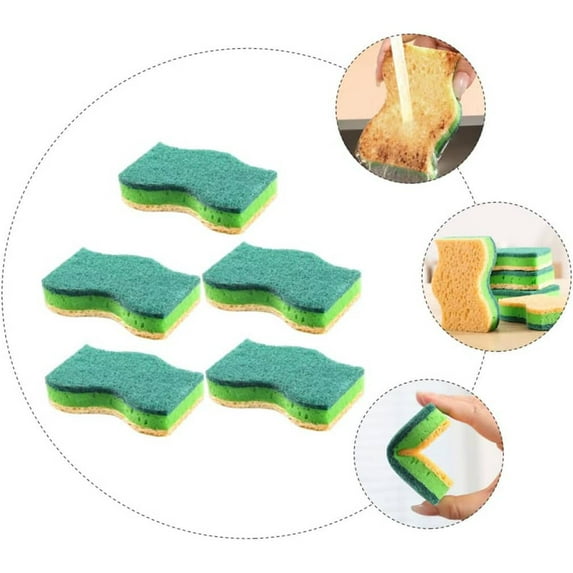 Long Handle Cleaning Sponge (2 Pack), Effortless Scrub for Tiles ...