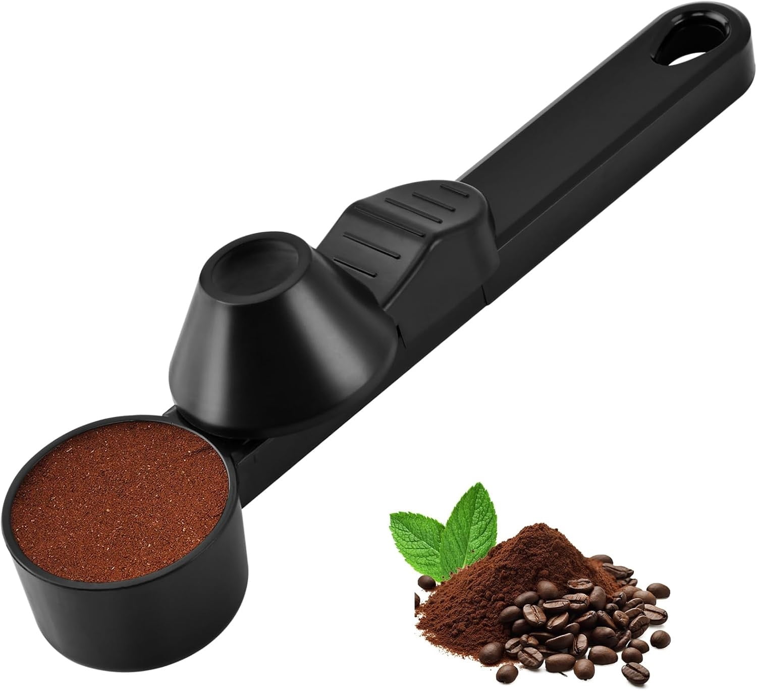 Long Handle Coffee Sliding Spoon Anti Drip Round Spoon Plastic Kitchen ...