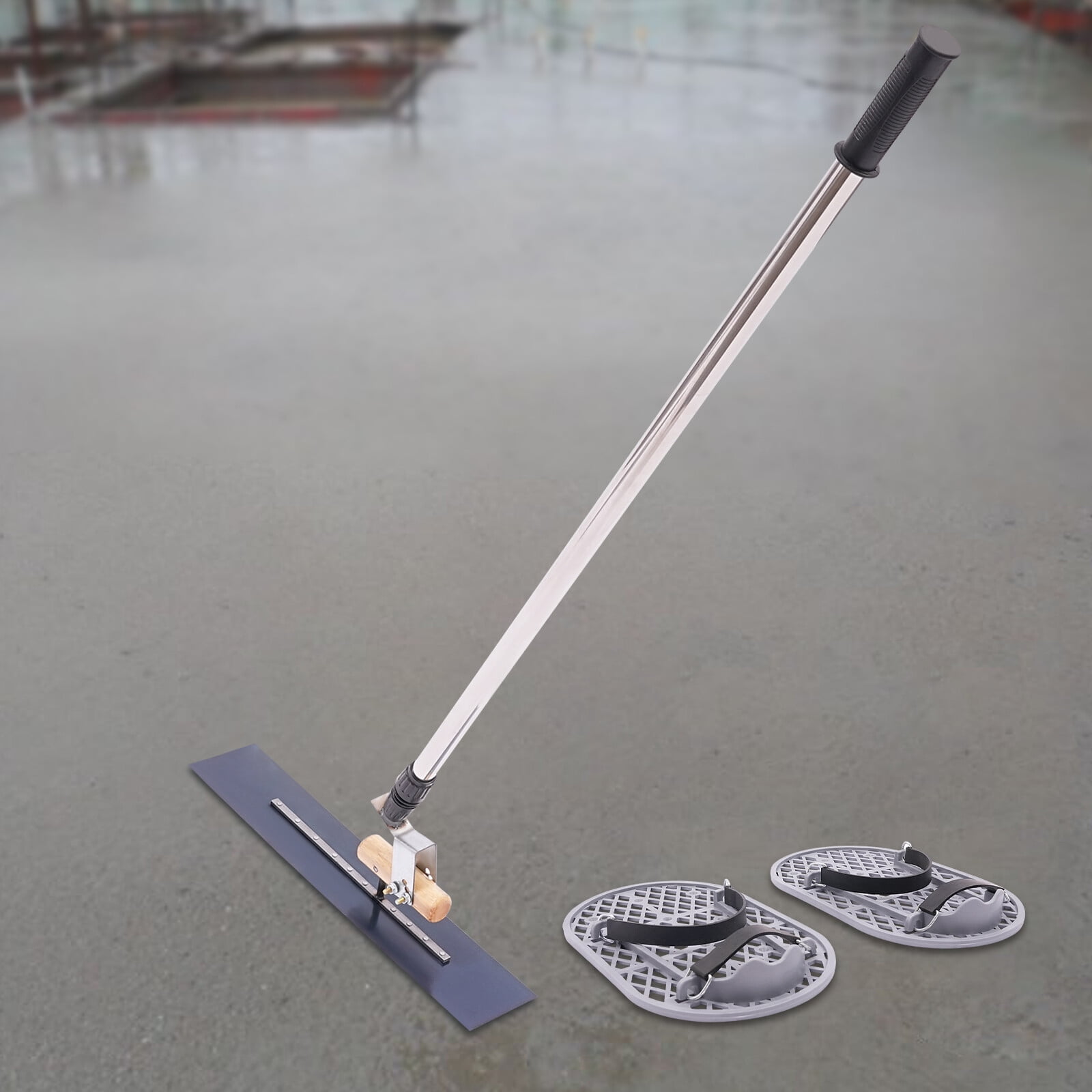 Long Handle Concrete Trowel Cement Surface Smoothing Tool w/ Finishing ...