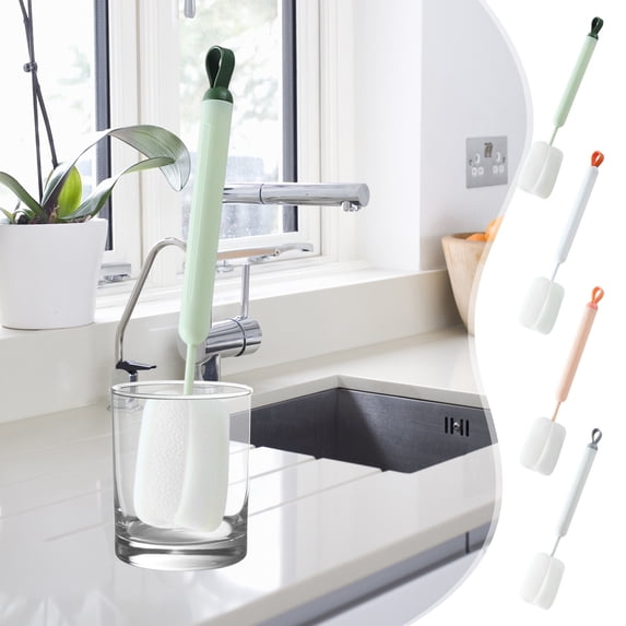 Long Handle Cup Brush for Cleaning Insulated Mugs and Bottles with ...