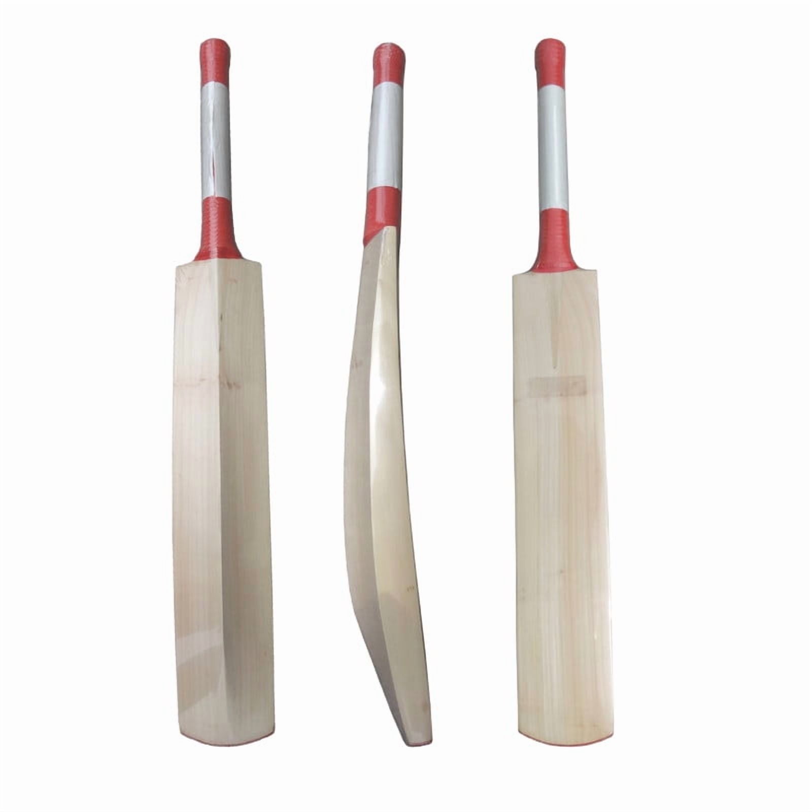 Long Handle English Willow Cricket Bat for Leather Ball Play, Cane ...