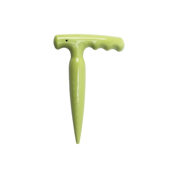 Long Handle Garden Dibber Tool, Plastic Seedling Planter with Depth ...