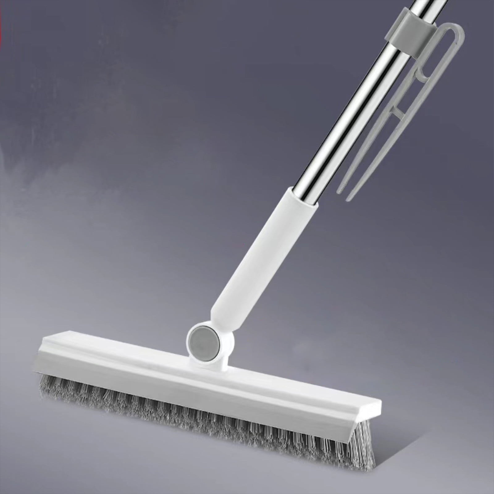 Long Handle Hard Bristle Toilet & Floor Cleaning Brush with 180 ...
