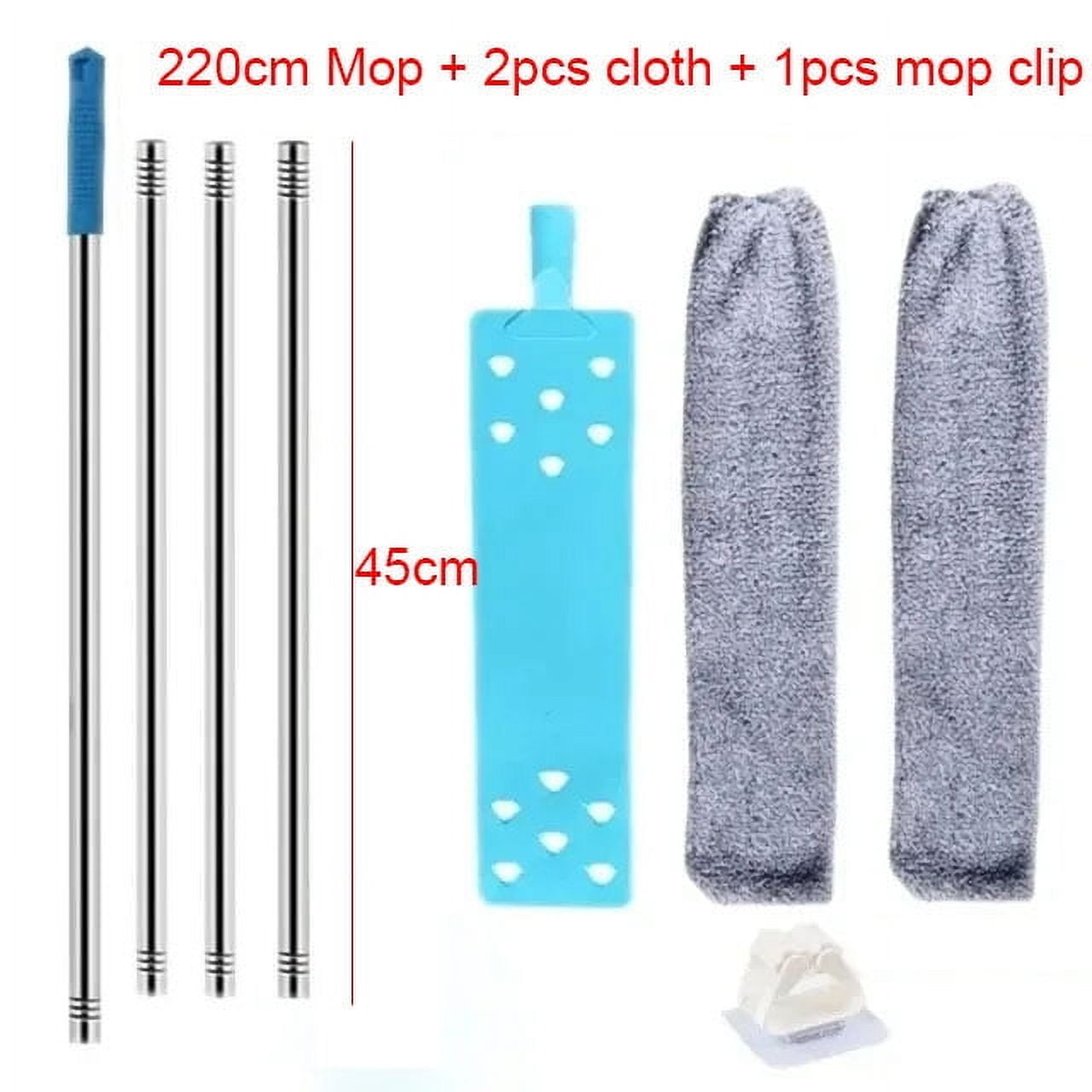 Long Handle Mops Detachable Floor Ceiling Cleaning Mops Bed Bottom Dust ...