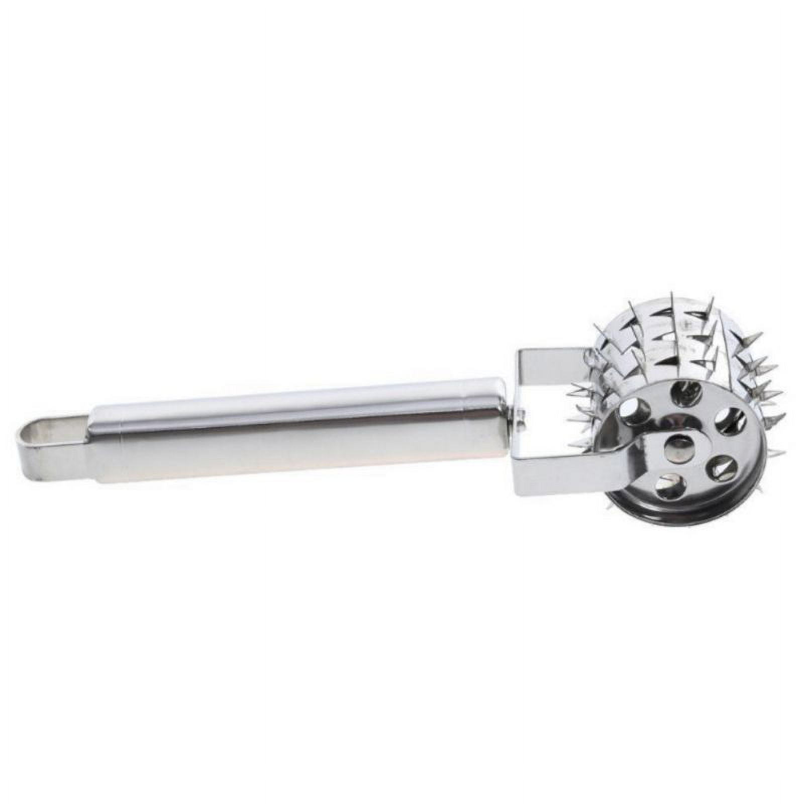 Long Handle Rolling Meat Tenderizer with 304 Stainless Steel Roller and ...