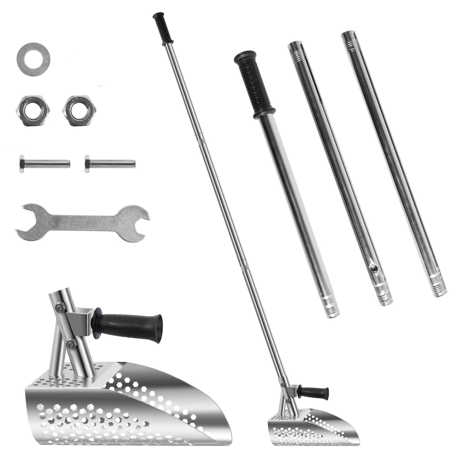 Long Handle Sand Scoop, Heavy Duty Stainless Steel Heavy Duty Metal ...