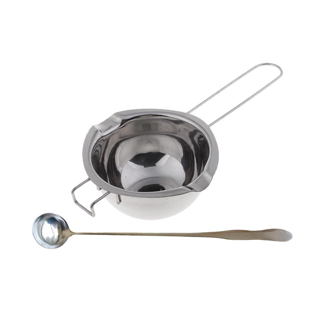 Long Handle Stainless Steel Double Boiler Pot Spoon For Mixing Stirring ...