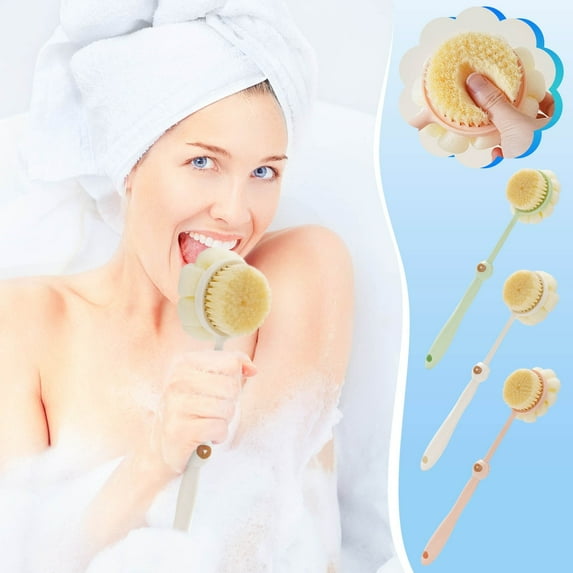 Long Handled Bath Brush, Soft Bristle Back Scrubber for Shower, Deep ...