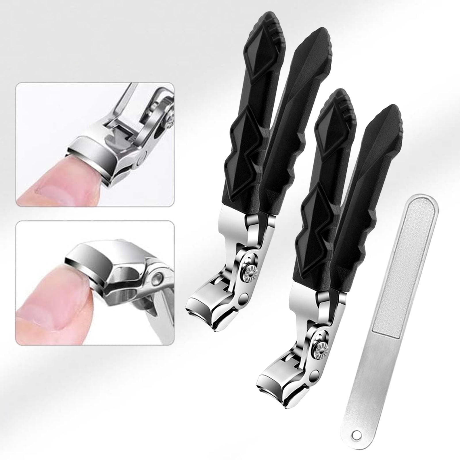 Long Handled Ergonomic Nail for Thick Toenails - Easy Grip Curved ...