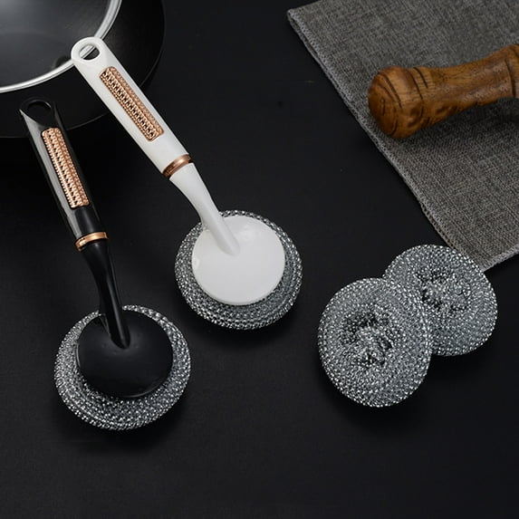 Long Handled Pot Scrubber, Kitchen Cleaning Brush for Pans, Durable ...