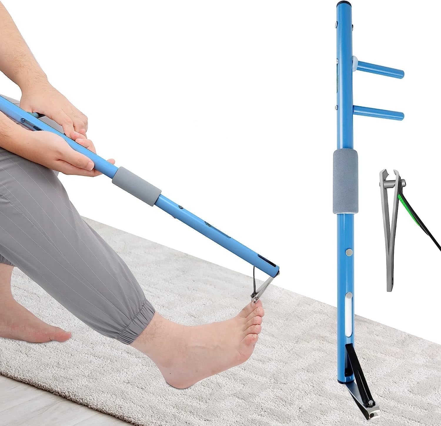 Long Handled Toenail Clippers for Seniors,Free Bending Toenails Clippers for enior Clipper for ...