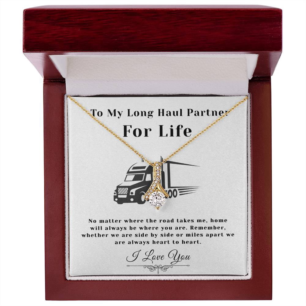 Long Haul Partner Necklace, Alluring Beauty Necklace, 14k White Gold ...